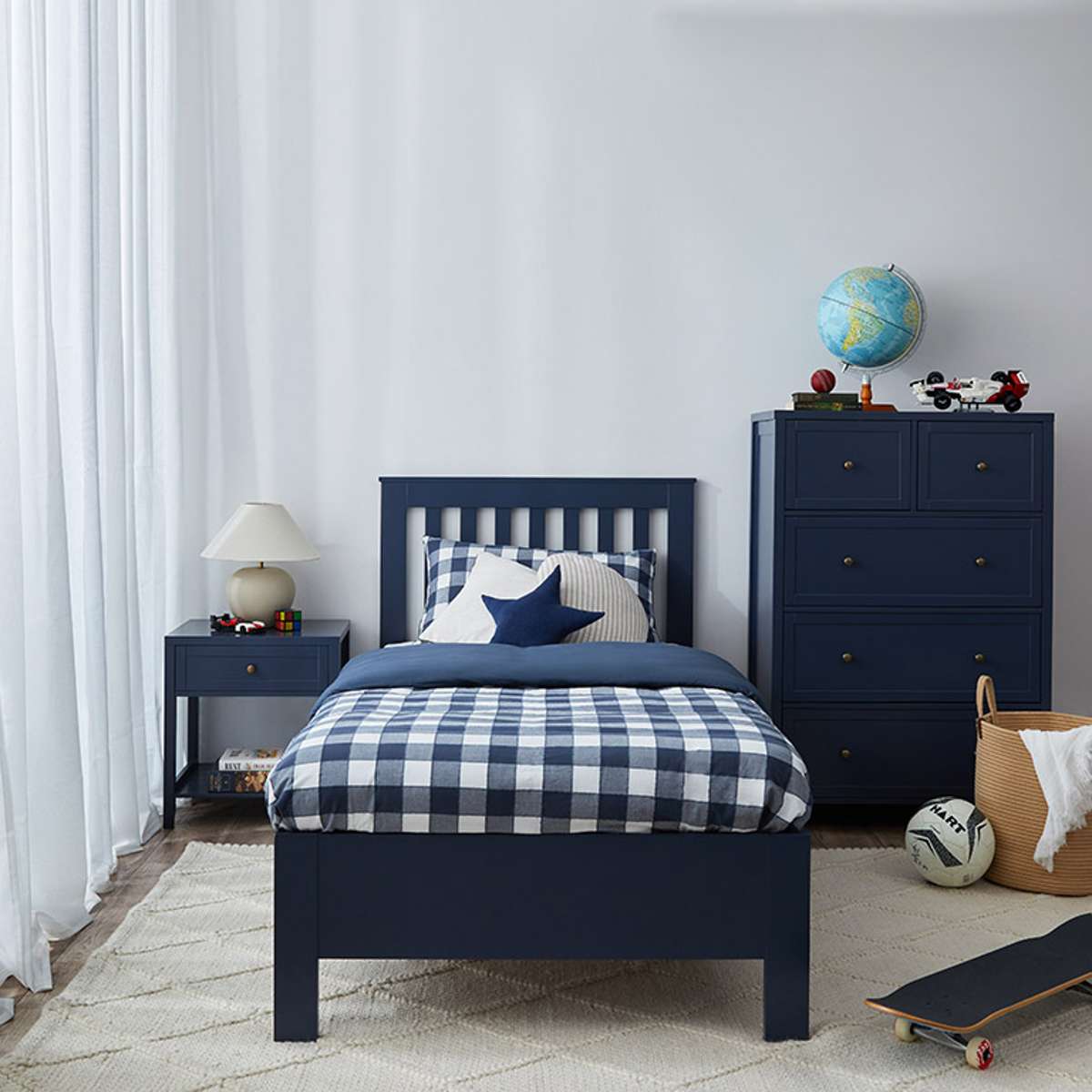 Cove Tallboy - Midnight | Bedroom Furniture Drawers