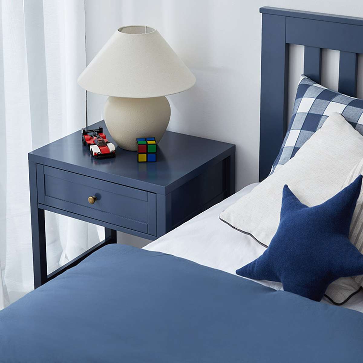 Cove Bedside Table Midnight | Painted Finish | Mocka NZ