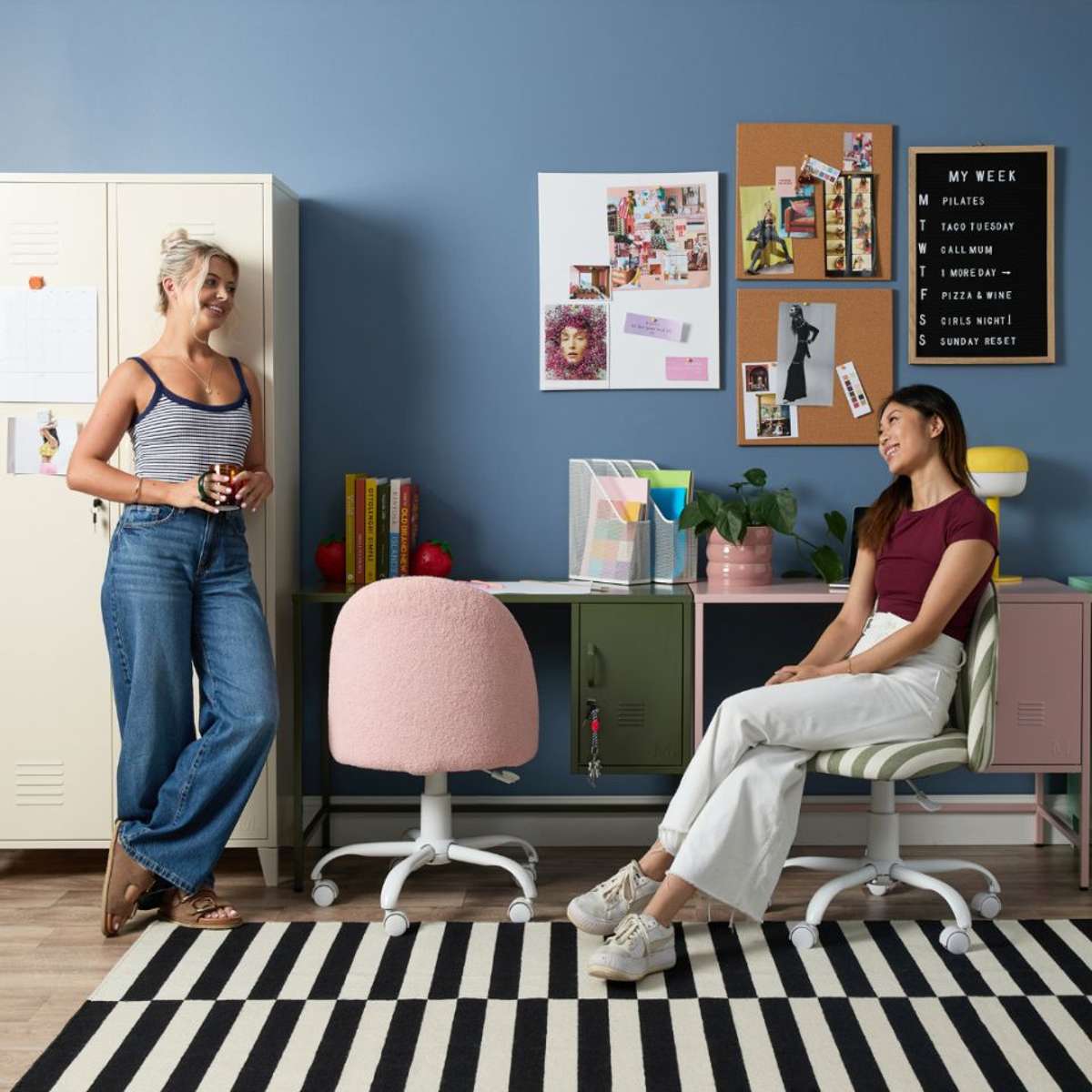 Mocka Original Locker Wardrobe - Cream - Secure & Stylish