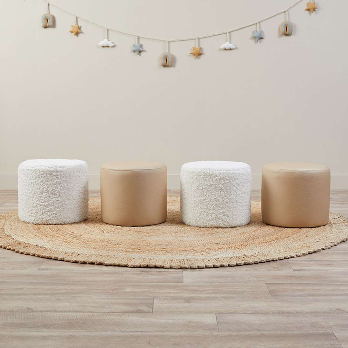 Mini Moo Sherpa Stool - Set Of 2 | Kids' Stools | Mocka NZ