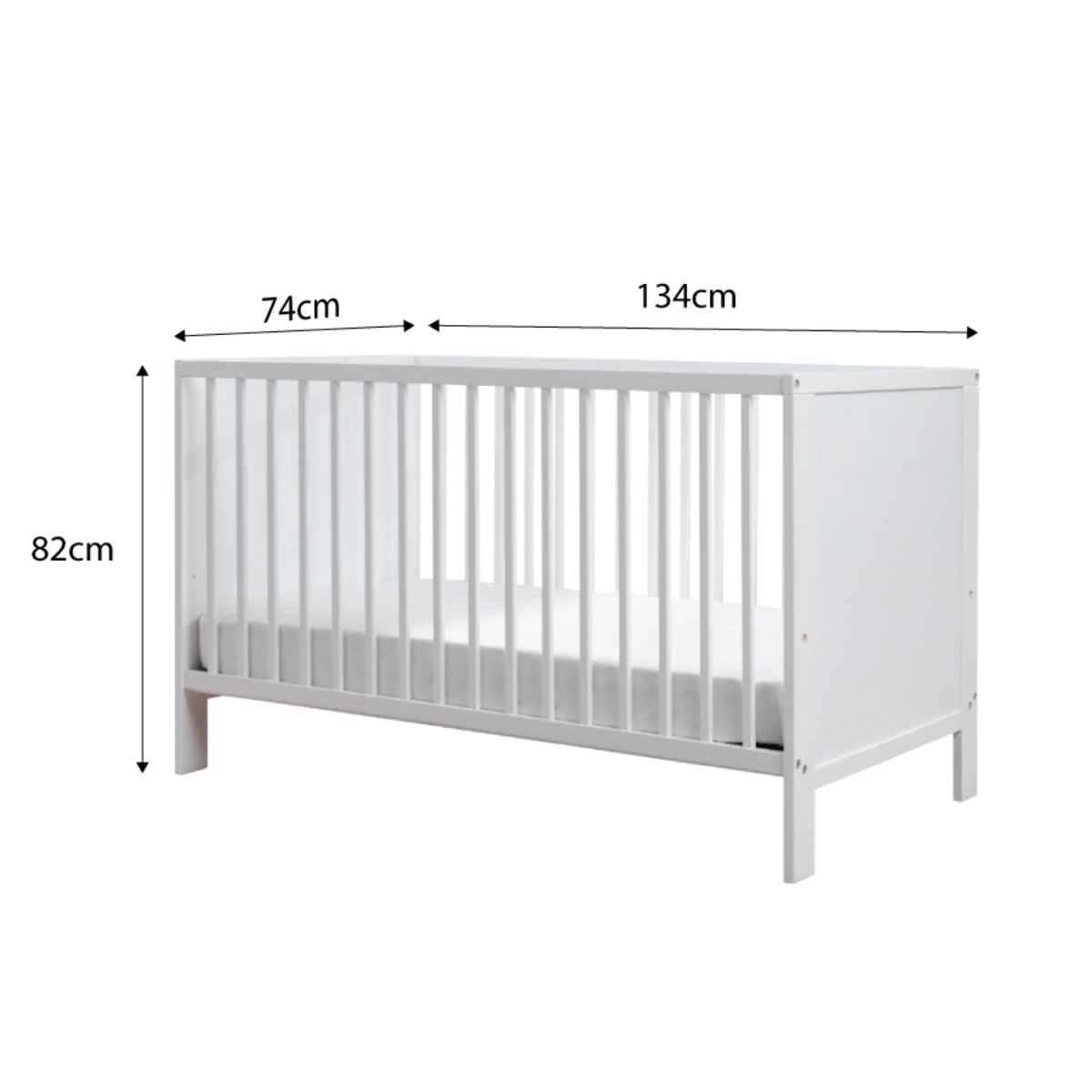 Aspiring Classic Cot - White | Baby Cots | Nursery | NZ