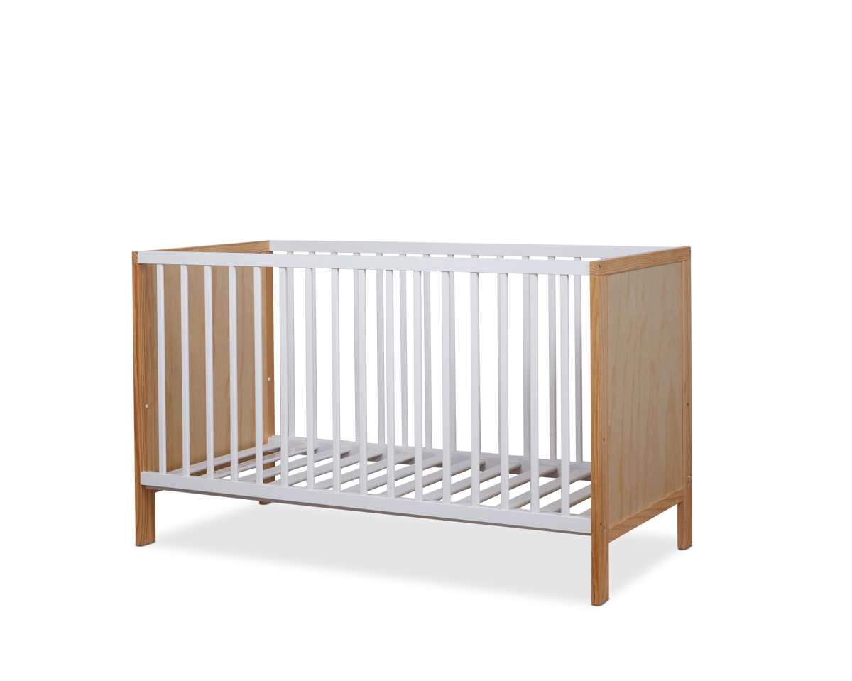 Aspiring Classic Cot - White/Natural | Baby Cots | Nursery