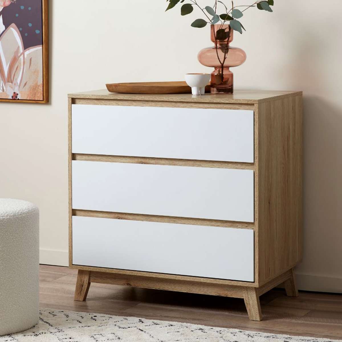 Jesse Three Drawer - Storage Solution for Your Bedroom
