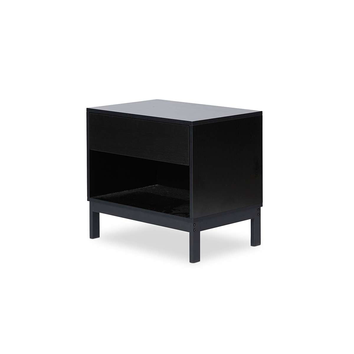 Zander Bedside Table - Black | Home Furniture | Mocka NZ