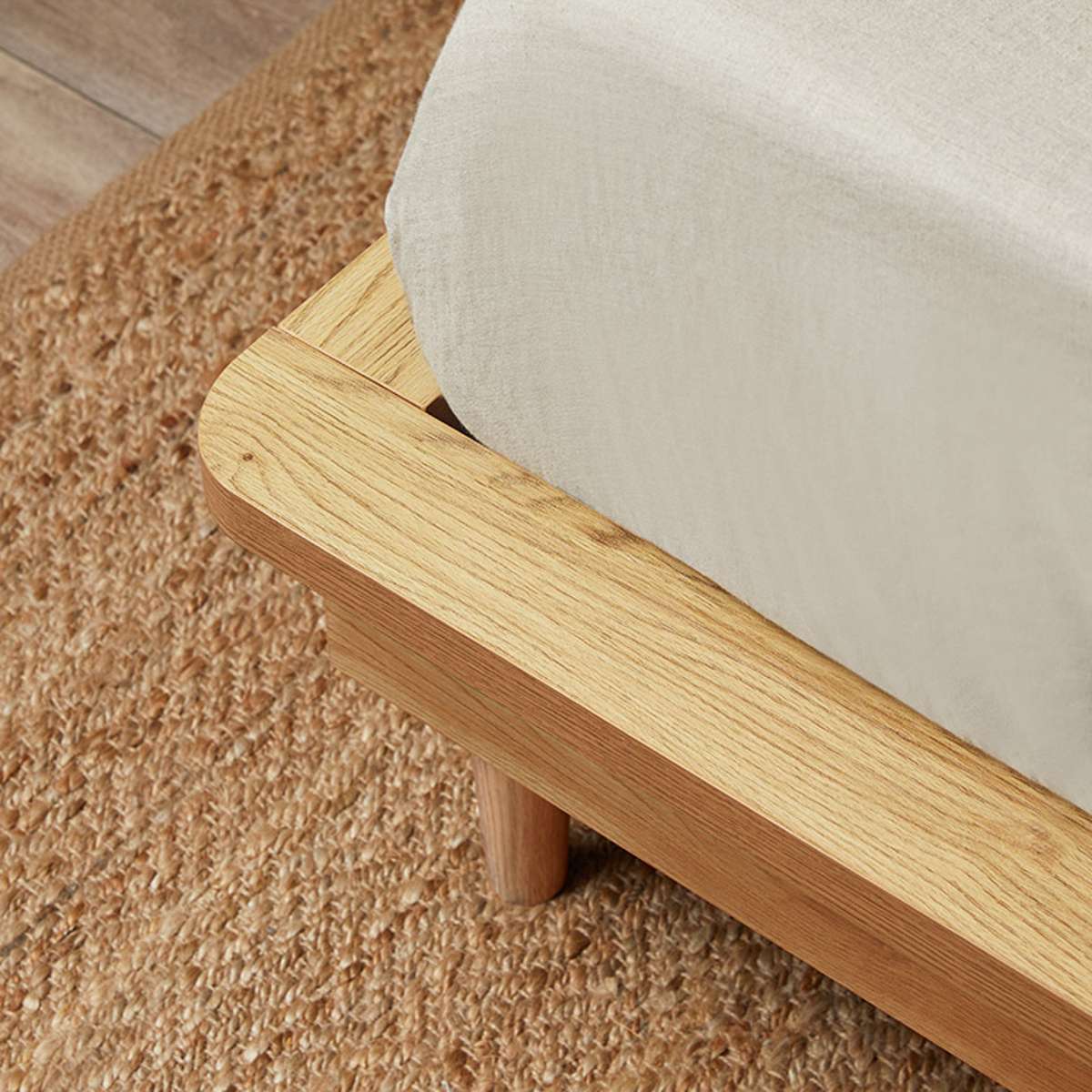 Queen Bed Base Natural | Scandi-style Bed Base | Mocka NZ