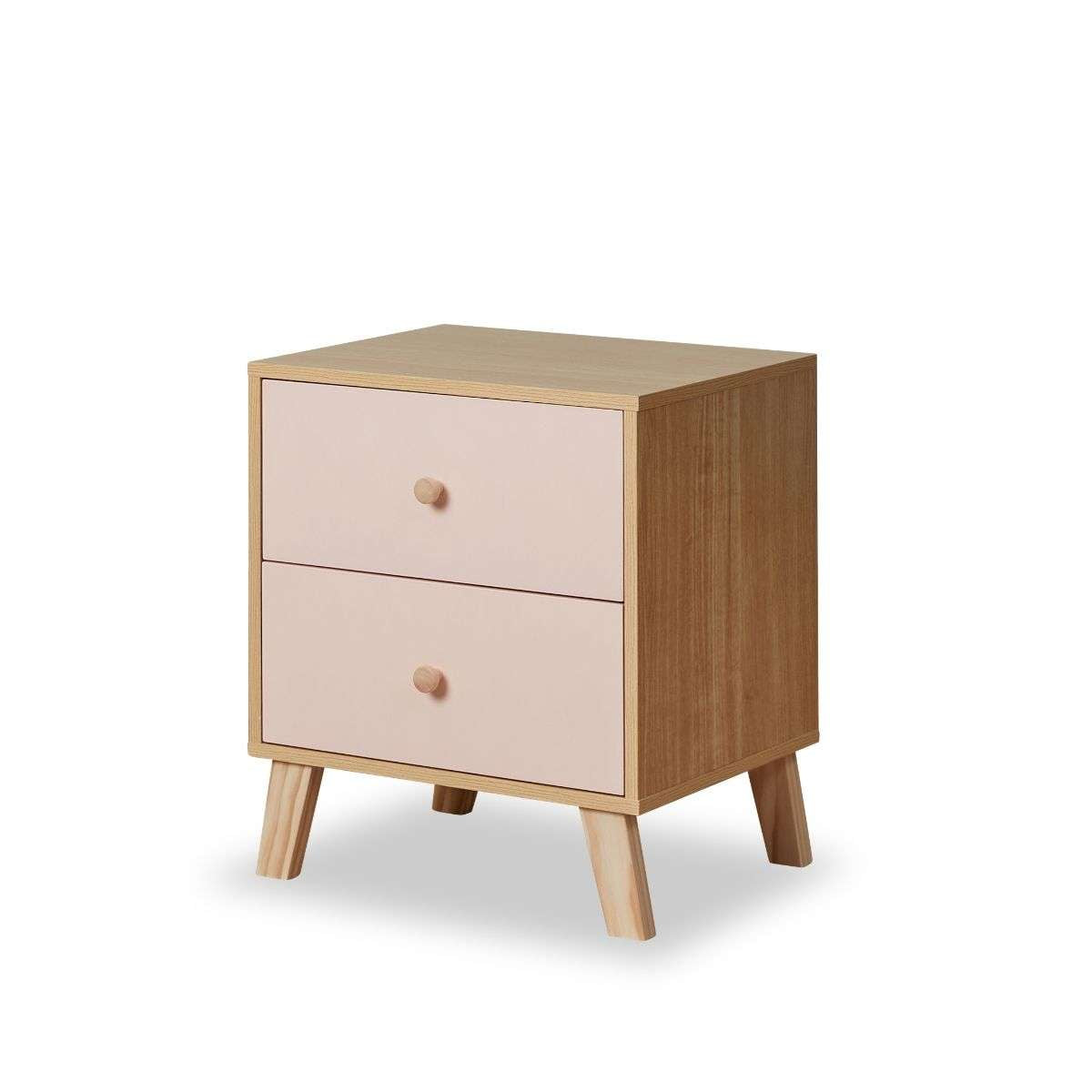 Aspen Bedside Table - Pink | Bedroom Furniture | Mocka NZ
