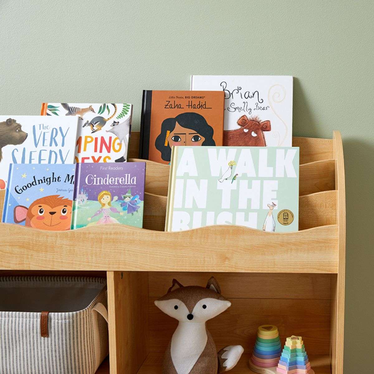 Theo Kids Bookshelf and Toy Drawer Organiser | Kids Furniture