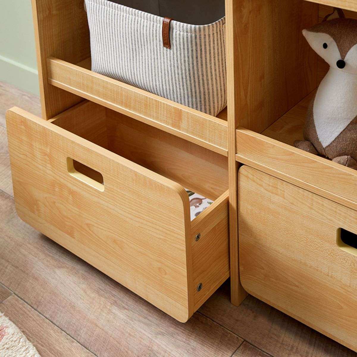 Theo Kids Bookshelf and Toy Drawer Organiser | Kids Furniture