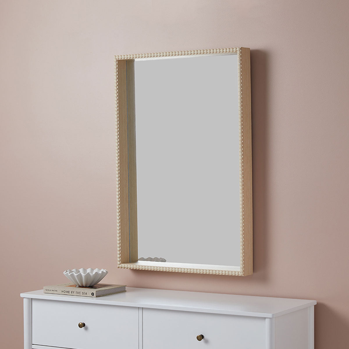 Bobbin Mirror - Rectangle in Natural | Mocka NZ