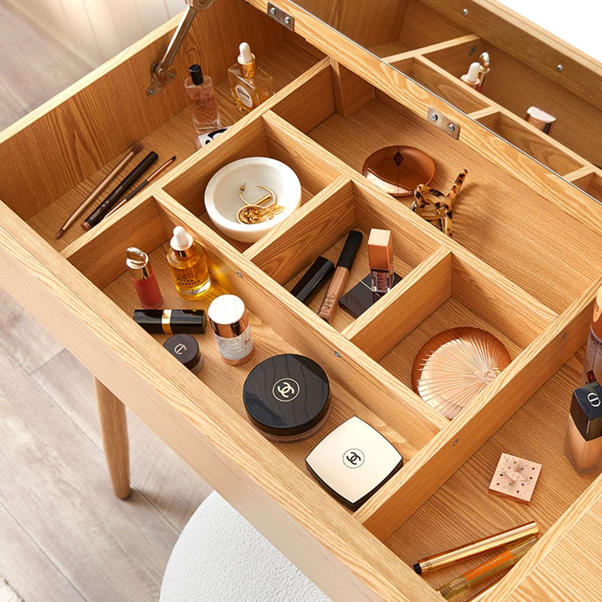 Leia Make-Up Table - Natural | Mocka NZ
