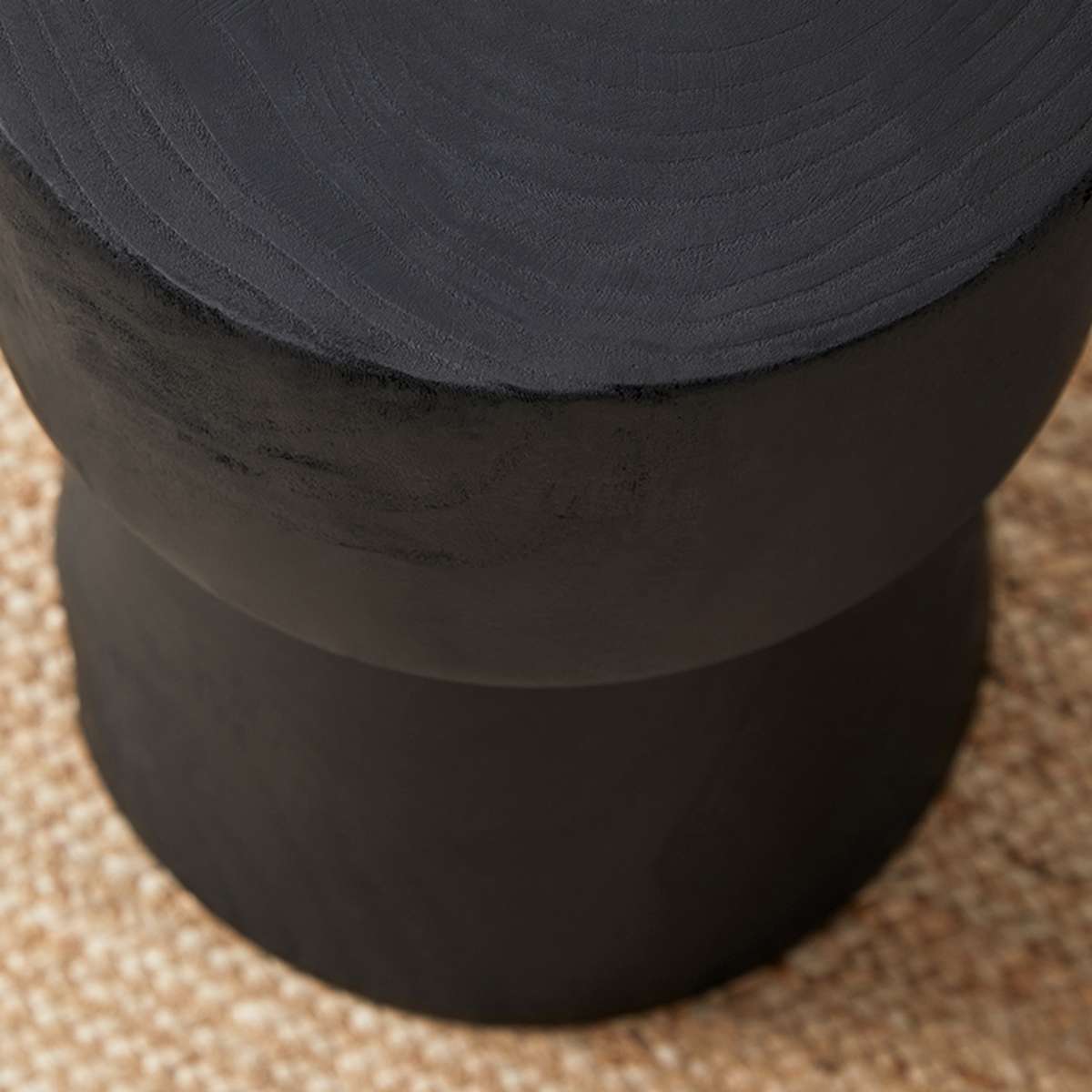 Frederick Wooden Side Table - Black | Mocka NZ