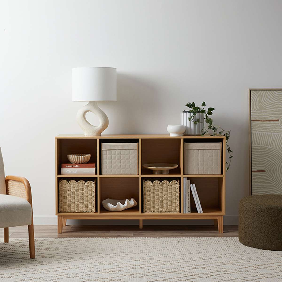 Watson 8 Cube Storage Unit Natural | Scandi Storage | Mocka