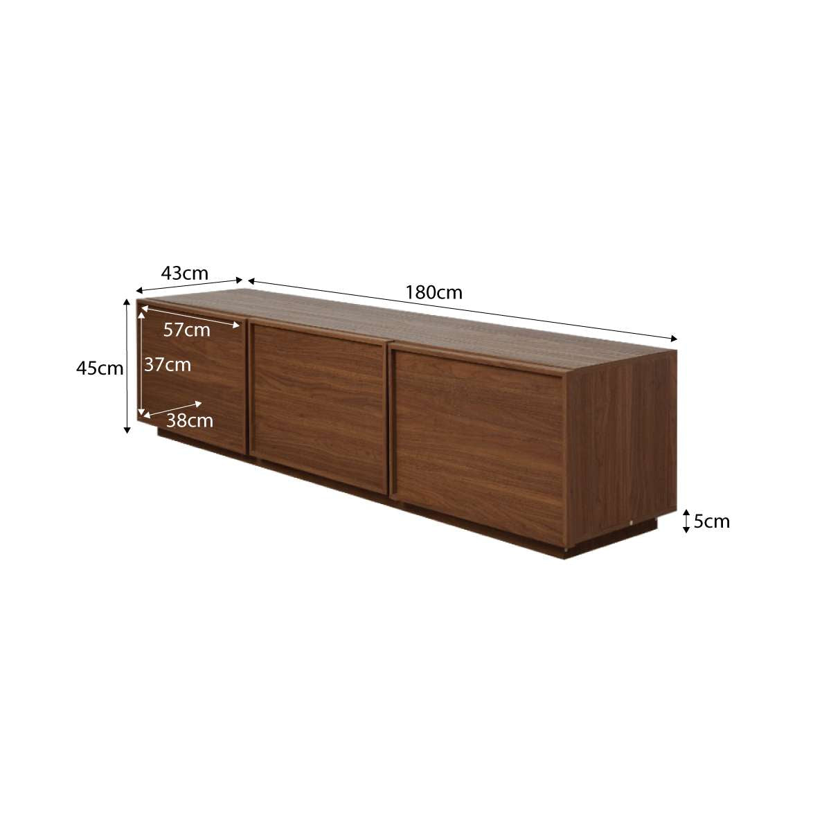 Osaka Walnut Entertainment Unit | Mocka TV Units