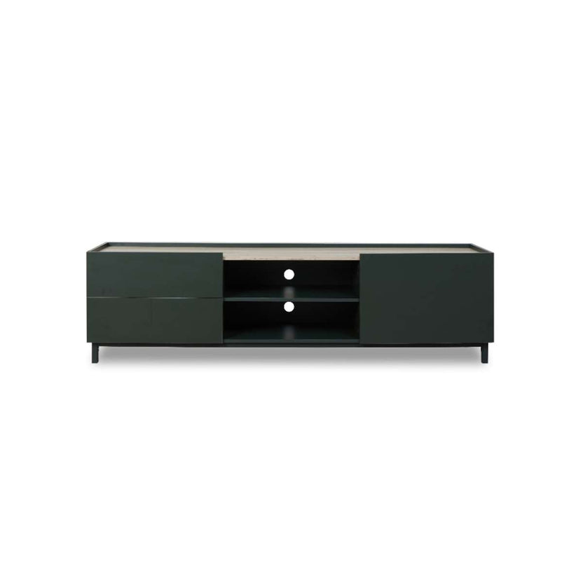Murphy TV Unit Green/Natural - Modern & Durable | Mocka