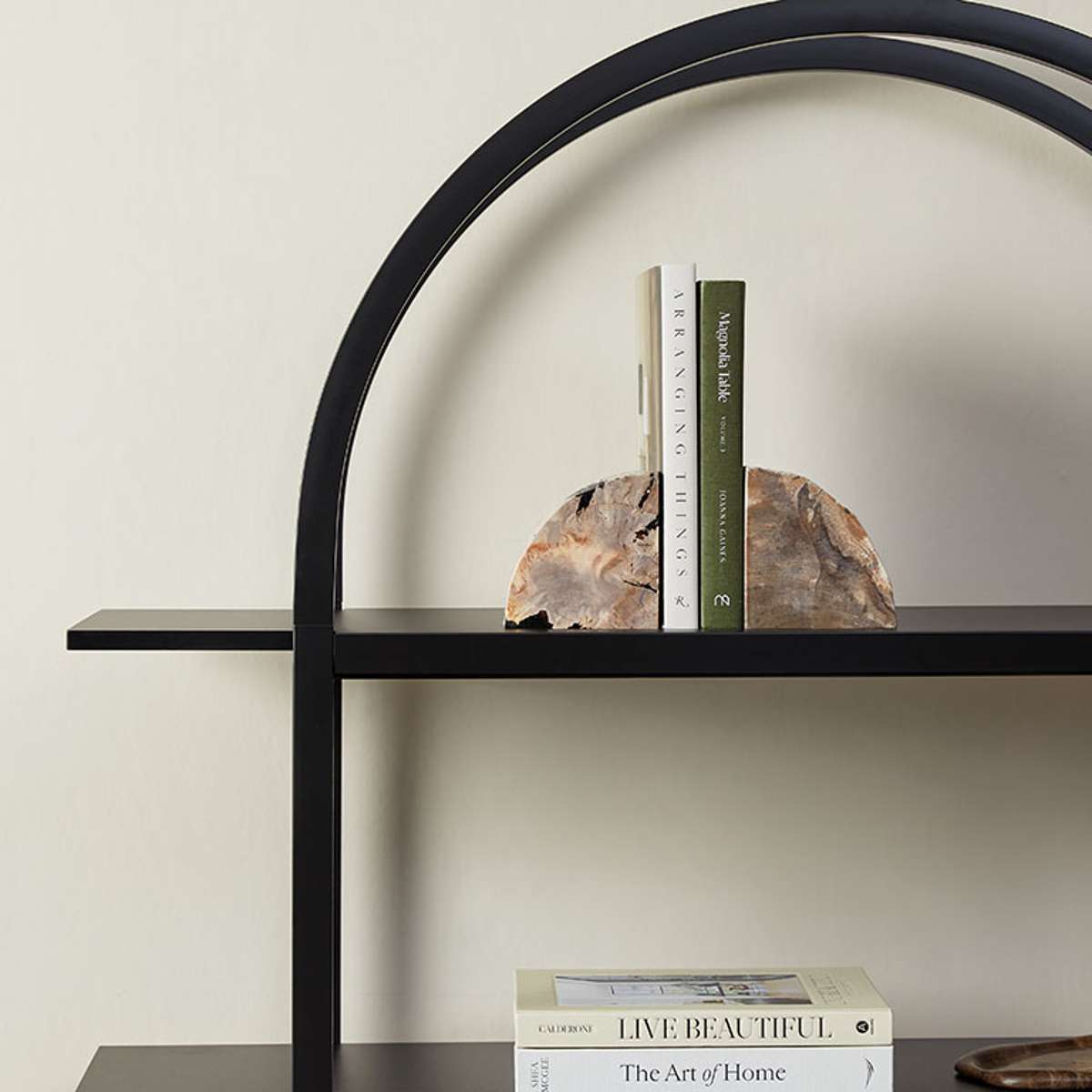 Alfie Arched Shelves - Black | Stylish Home Storage | Mocka
