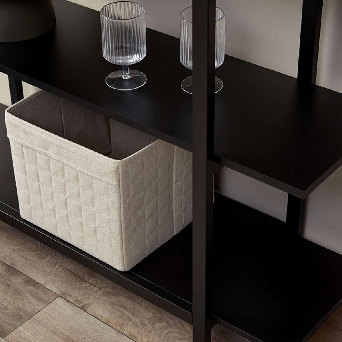 Alfie Arched Shelves - Black | Stylish Home Storage | Mocka