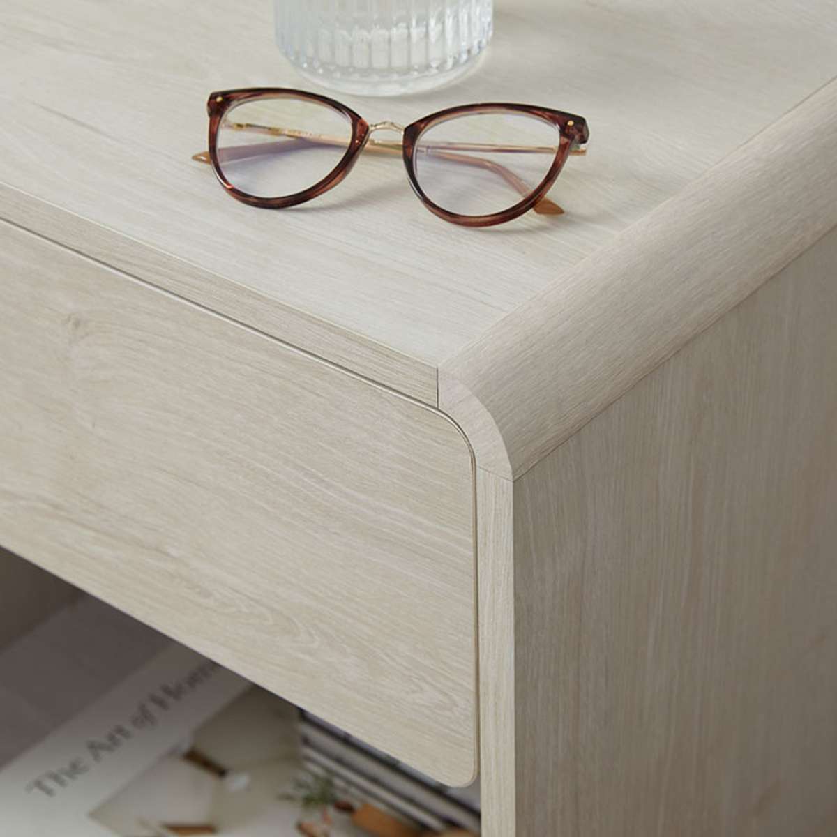 Owen Bedside Table Cream | Elegant & Practical | Mocka