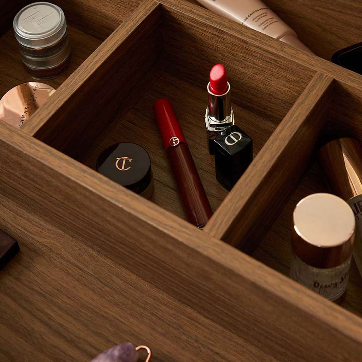 Leia Make-Up Table Walnut – Smart & Practical Design | Mocka
