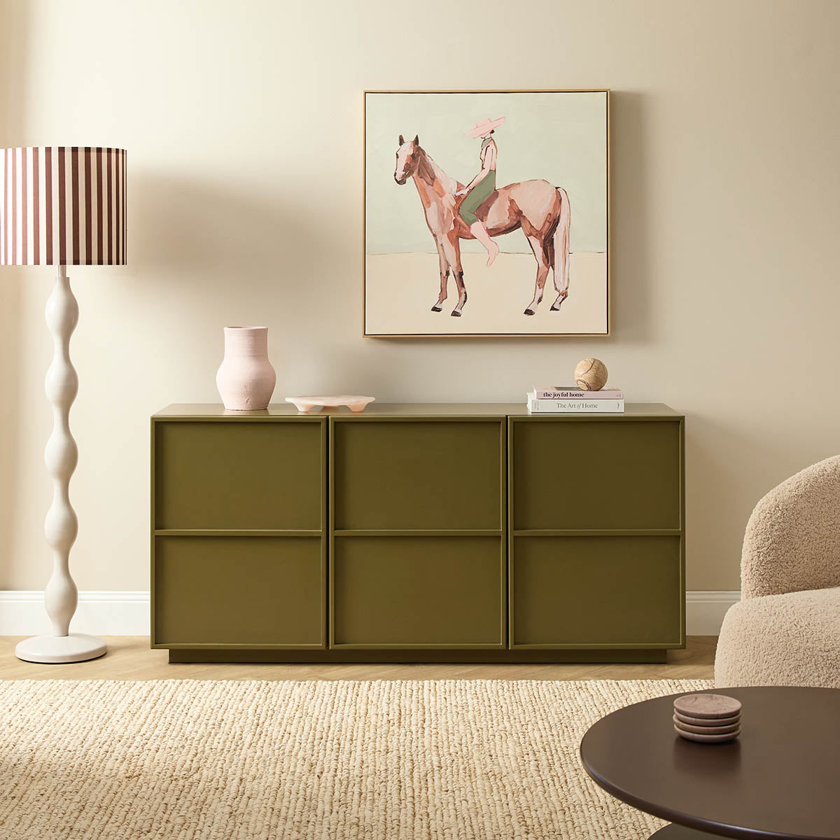 Osaka Buffet - Olive | Mid-Century Charm by Mocka